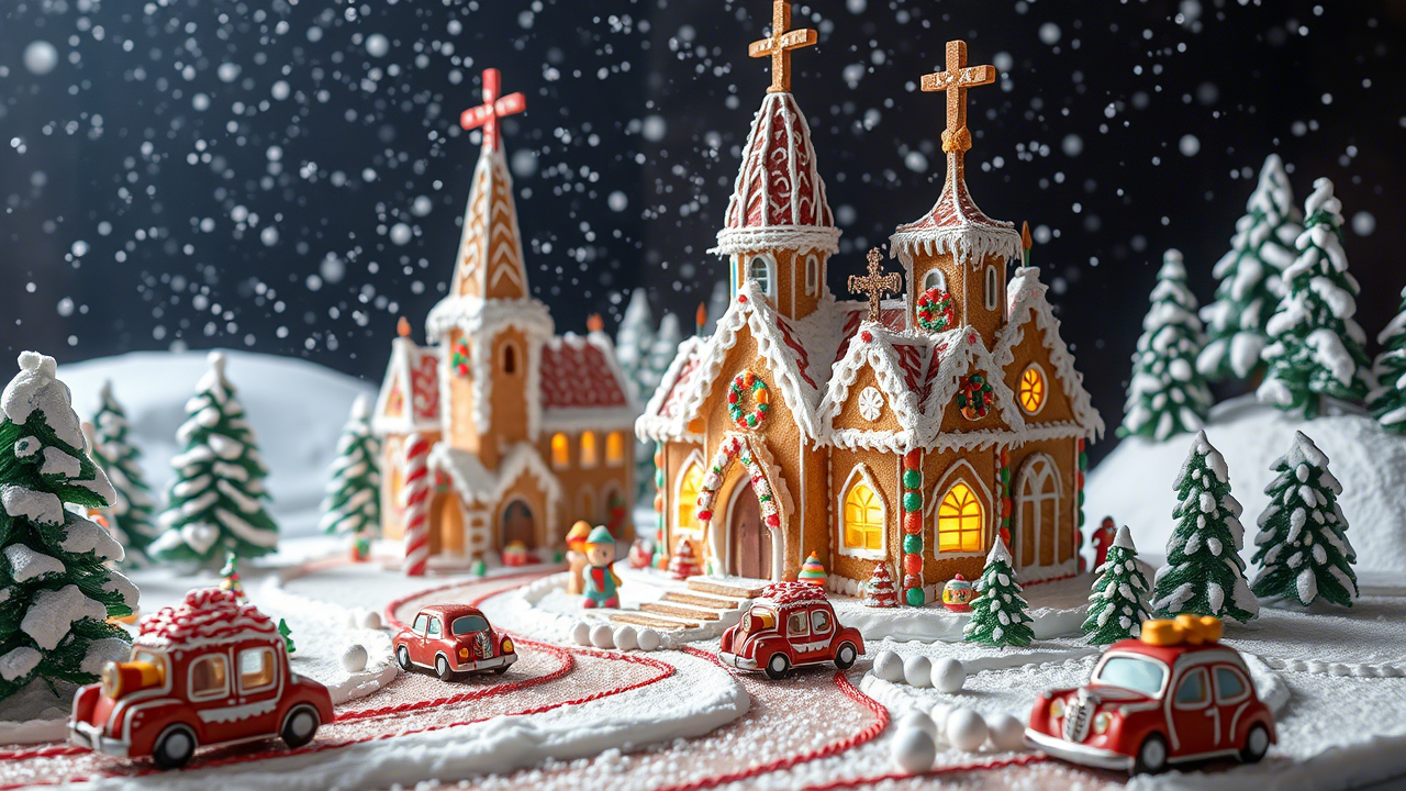 Modern Gingerbread - Custom Gingerbread Christmas House Cakes