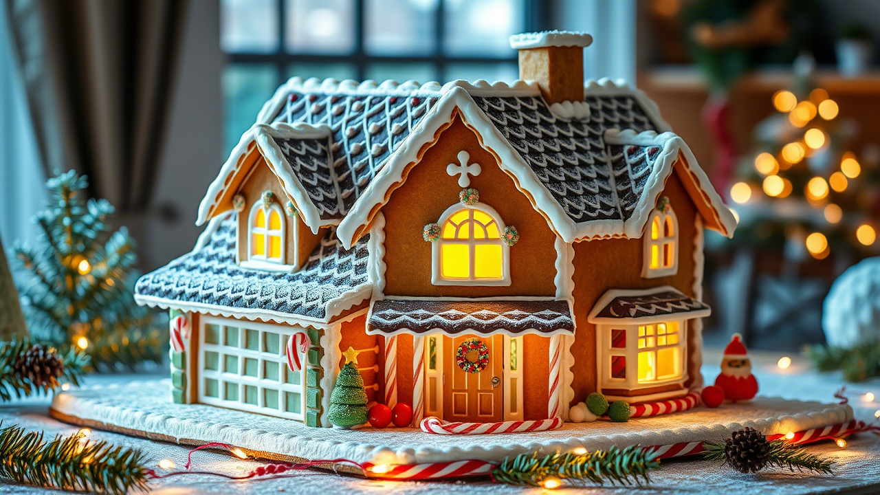Largest Giant - Custom Gingerbread Christmas House Cakes