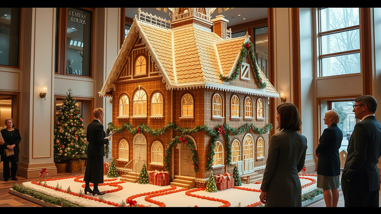 Modern Gingerbread - Custom Gingerbread Christmas House Cakes